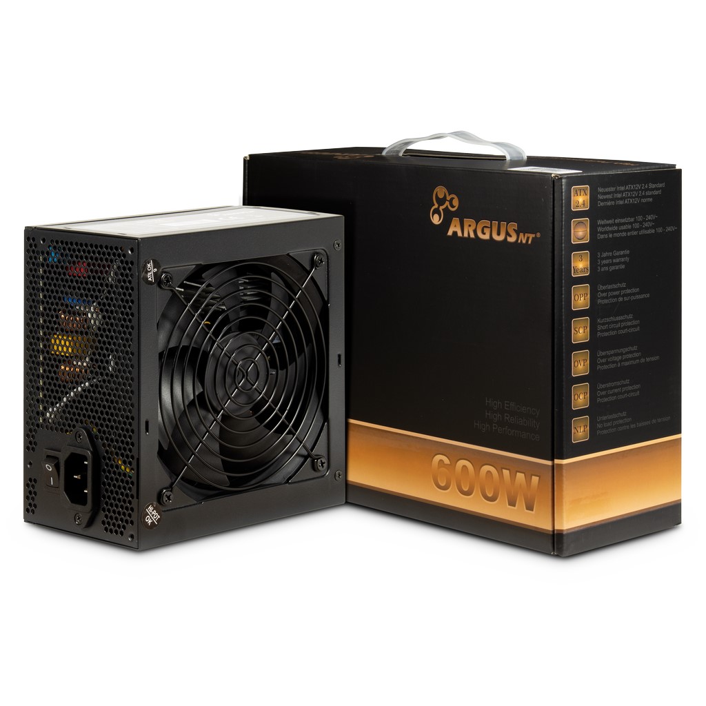 Inter-Tech BPS-600 Argus | 600W | 80Plus Bronze | ATX | 88882178 ...
