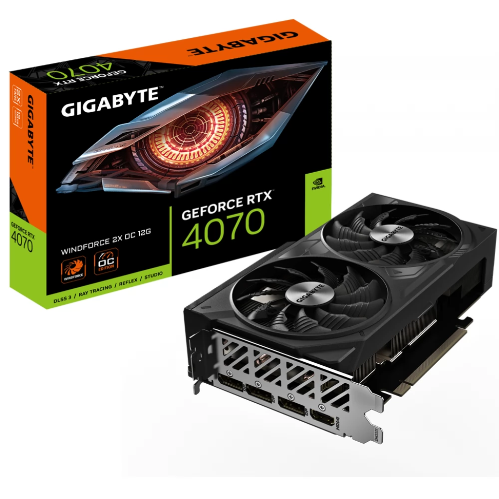 GIGABYTE GeForce RTX 4070 WINDFORCE 2X OC | 12GB | GDDR6X | PCI-E 4.0 ...