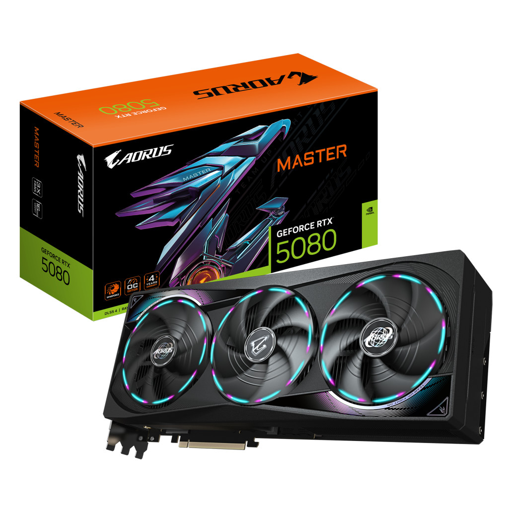 GigaByte RTX 5080 AORUS MASTER 16GB | GDDR7 | GCGB-548 | Grafična Kartica