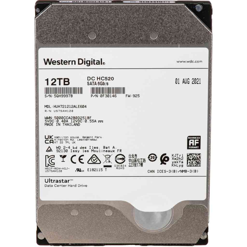 Western Digital 12TB WD120EMFZ 6GB/s | 3.5" | SATA | Trdi Disk